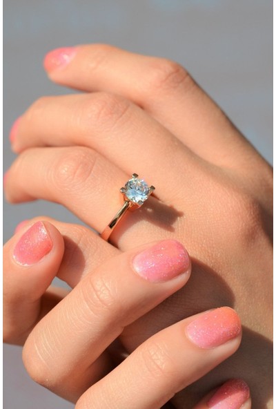 Sacce Scarves&Accessories Rose Zirkon Tektaş Yüzük Size 17 Sacce Scarves&Accessories Rose Zirkon Tektaş Yüzük Size 17