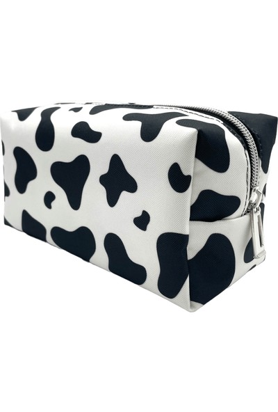 Differ Studio Inek Desen Su Geçirmez Geniş Iç Hacim Kalemlik/makyaj/kozmetik/seyahat/el Çantası Differ Studio Inek Desen Su Geçirmez Geniş Iç Hacim Kalemlik/makyaj/kozmetik/seyahat/el Çantası