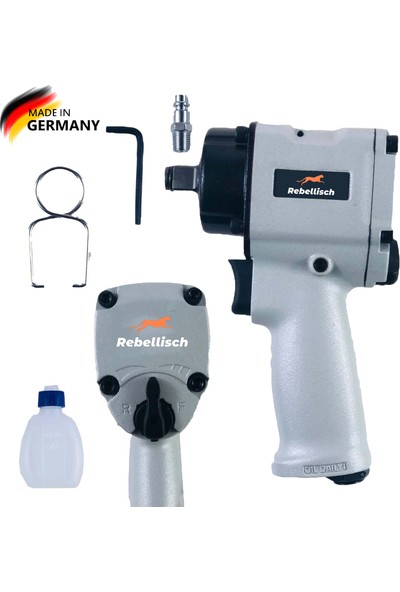 Rebellisch Germany Weather Power Series 1000 Nm Havalı Somun Sökme Sıkma Tabancası 9800 Rpm Rebellisch Germany Weather Power Series 1000 Nm Havalı Somun Sökme Sıkma Tabancası 9800 Rpm