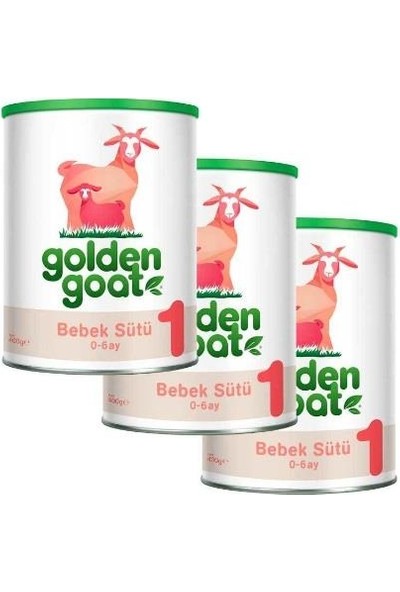 Golden Goat 1 Keçi Sütü Bazlı Bebek Sütü 400 gr 3'lü Paket Golden Goat 1 Keçi Sütü Bazlı Bebek Sütü 400 gr 3'lü Paket
