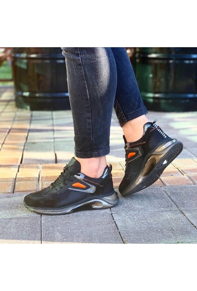 İtalianno 0291 Hakiki Deri Siyah Erkek Sneaker Ayakkabı