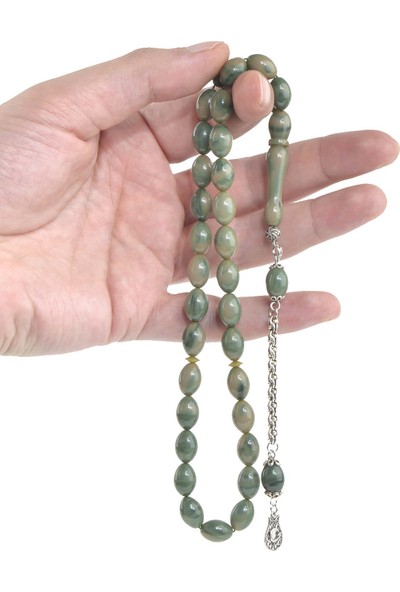 Sarı Otantik Katalin Tesbih Beyzi Kesim