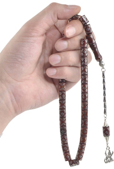 Sarı Otantik Gümüş Işlemeli Kuka Tesbih Kesme Model Sarı Otantik Gümüş Işlemeli Kuka Tesbih Kesme Model