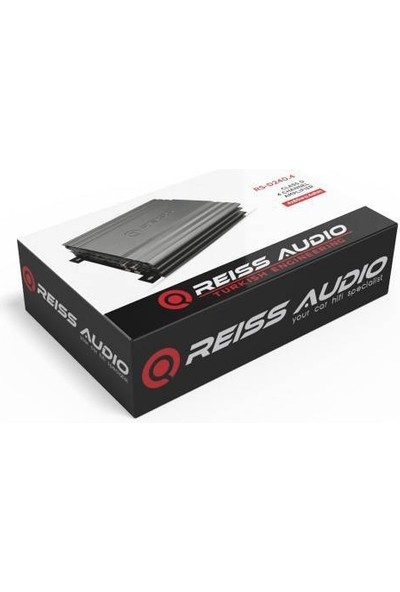 Reiss RS-D240.4 Reiss Audio 4 Kanal 4X60 W Oto Anfi Reiss RS-D240.4 Reiss Audio 4 Kanal 4X60 W Oto Anfi