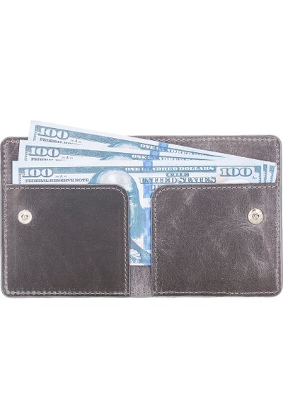 PLM Robin Deri Kartlık Cüzdan TN18 Gri PLM Robin Deri Kartlık Cüzdan TN18 Gri