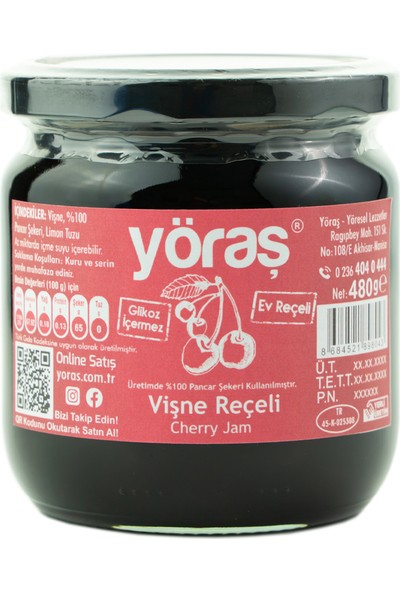 Yöraş Vişne Reçeli Yöraş Vişne Reçeli