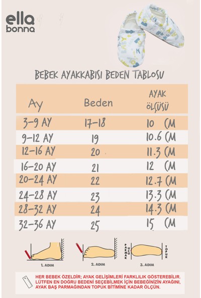 Ella Bonna Bebek Pandufu Ev Patiği, Kaydırmaz Taban, Organik Pamuk Astar, Ev Kreş Ayakkabısı Ella Bonna Bebek Pandufu Ev Patiği, Kaydırmaz Taban, Organik Pamuk Astar, Ev Kreş Ayakkabısı