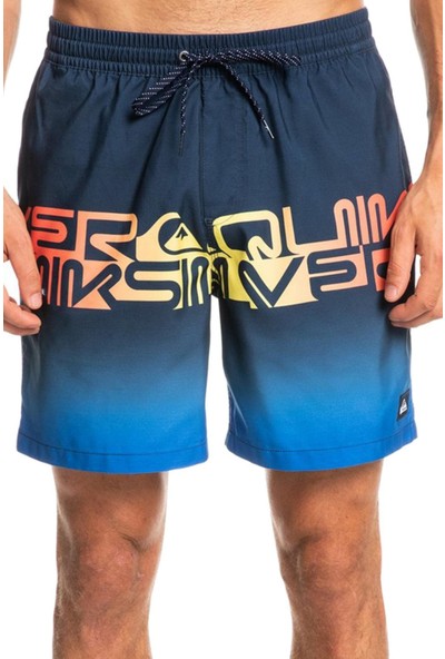 Quiksilver EQYJV03859 Wordblock Volley 17 Normal Bel Desenli Lacivert Erkek Şort Mayo Quiksilver EQYJV03859 Wordblock Volley 17 Normal Bel Desenli Lacivert Erkek Şort Mayo