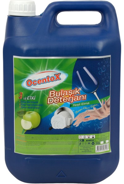 Ocentox Bulaşık Deterjanı Elma 5 Litre Ocentox Bulaşık Deterjanı Elma 5 Litre