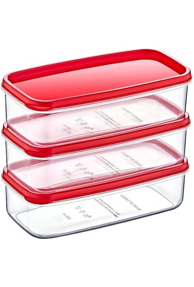 Xnews Şeffaf Saklama Kabı 3 Lü 300 Ml.-