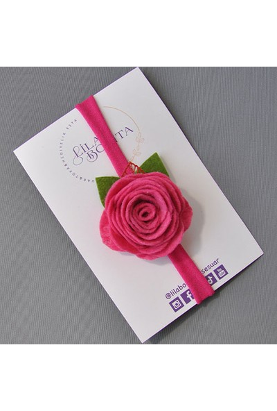 Lila Bonita El Yapımı Altın Yaprak Süslemeli Koyu Pembe Kız Bebek-Çocuk Iz Yapmaz Gül Modeli Saç Bandı/bandanası Lila Bonita El Yapımı Altın Yaprak Süslemeli Koyu Pembe Kız Bebek-Çocuk Iz Yapmaz Gül Modeli Saç Bandı/bandanası
