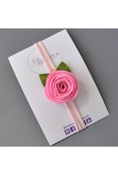 Lila Bonita El Yapımı Altın Yaprak Süslemeli Pembe Kız Bebek-Çocuk Iz Yapmaz Gül Modeli Saç Bandı/bandanası Lila Bonita El Yapımı Altın Yaprak Süslemeli Pembe Kız Bebek-Çocuk Iz Yapmaz Gül Modeli Saç Bandı/bandanası