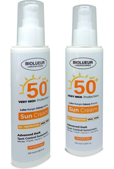 Biolueur Leke Karşıtı Güneş Kremi, 2’ li Set, Spf 50, 100 mlx2 Biolueur Leke Karşıtı Güneş Kremi, 2’ li Set, Spf 50, 100 mlx2