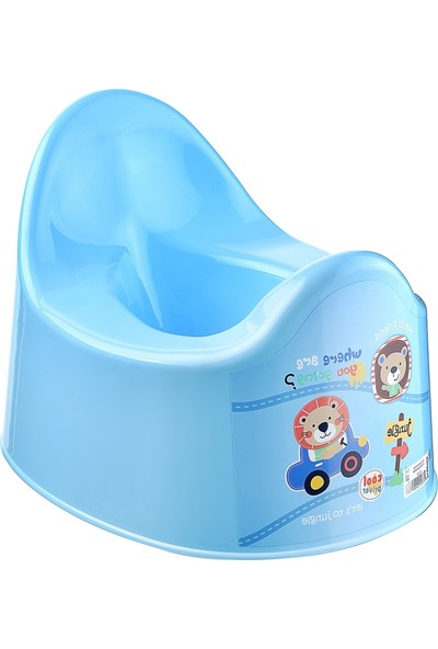 Kaktüskedi Pøtte Oturaklı Lazımlık Mavi