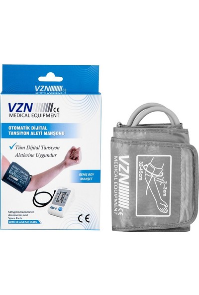 Vzn Otomati̇k Di̇ji̇tal Tansi̇yon Aleti̇ Manşonu-32x45cm Geniş Vzn Otomati̇k Di̇ji̇tal Tansi̇yon Aleti̇ Manşonu-32x45cm Geniş