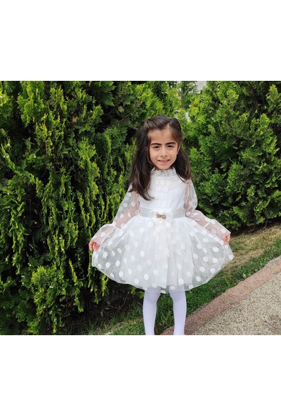 Masallı Kız Çocuk Gelinlik Elbise