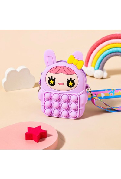 ZNK Silikon Mor Tavşan Çanta