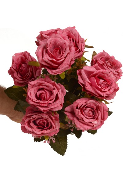 AOS Hediyelik Pastel 9 Kafalı Demet Gül