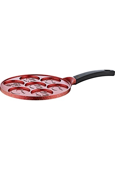 Pms Oms 3256 26 cm Granit Baby Pankek Tavası Kırmızı Pms Oms 3256 26 cm Granit Baby Pankek Tavası Kırmızı