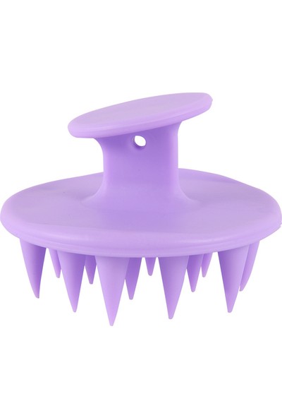 Pinellia Flowers Silikon Şampuan Fırçası - Mor (Yurt Dışından)