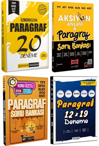 Pegem Yayınları Pegem-Panem-Yargı Fulleten Paragraf Seti Soru Bankaları ve Deneme Pegem Yayınları Pegem-Panem-Yargı Fulleten Paragraf Seti Soru Bankaları ve Deneme