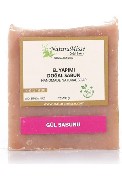 NaturaMisse Doğal Gül Sabunu 125 gr (Doğal & El Yapımı) NaturaMisse Doğal Gül Sabunu 125 gr (Doğal & El Yapımı)