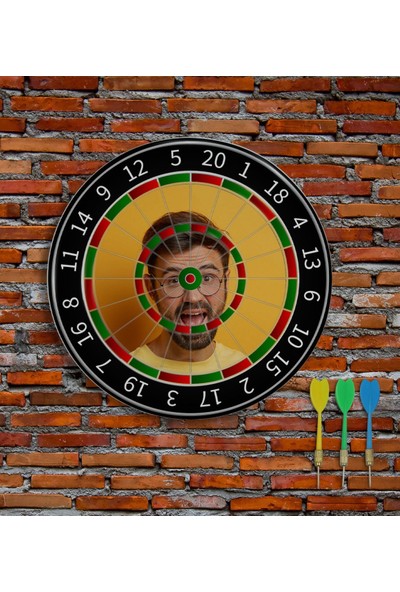 BK Kişiye Özel Fotoğraflı Eğlenceli 40CM Dart Oyun Seti Model 1 BK Kişiye Özel Fotoğraflı Eğlenceli 40CM Dart Oyun Seti Model 1