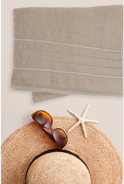 Favora 2li Şezlong Plaj Havlusu 90X140 cm - Vizon Favora 2li Şezlong Plaj Havlusu 90X140 cm - Vizon