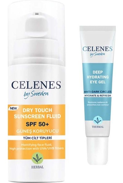 Celenes 15 ml Eye Gel ve Güneş Koruyucu 50 Spf Celenes 15 ml Eye Gel ve Güneş Koruyucu 50 Spf