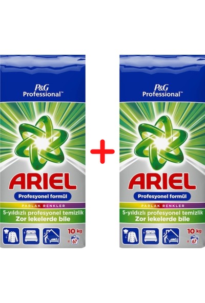 Ariel Professıonal Formül Parlak Renkliler 10 Kg+10 kg Ariel Professıonal Formül Parlak Renkliler 10 Kg+10 kg