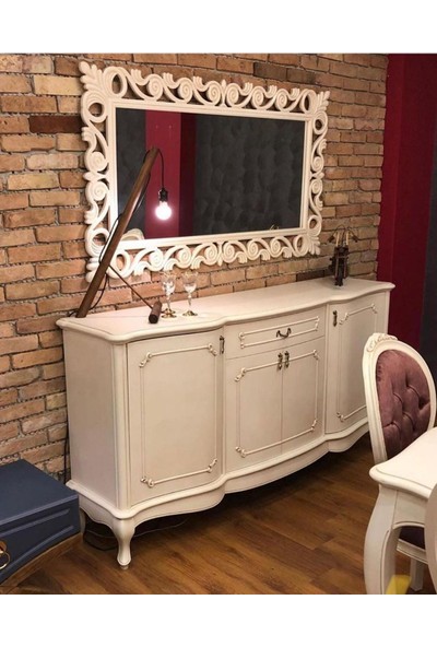 Masifart Barcelona Konsol Beyaz Lake