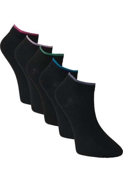 AC&Co / Altınyıldız Classics Erkek Siyah 5'li Patik Çorap