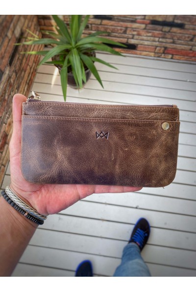 Crown Of Style Pari COS-213044 Unisex Hakiki Deri Kahverengi Telefon Cüzdanı Crown Of Style Pari COS-213044 Unisex Hakiki Deri Kahverengi Telefon Cüzdanı