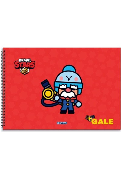 Gıpta 17 x 24 Brawl Star Spiralli Resim Defteri 15 Yaprak