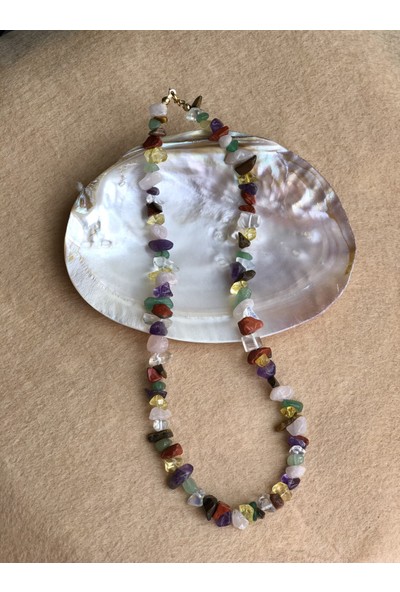 Dora Doğal Taş Çakra Doğal Taş Kolye