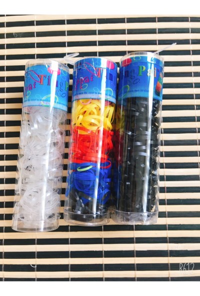 İnci Aksesuar 3'lü Kalın Saç Örgü Lastiği