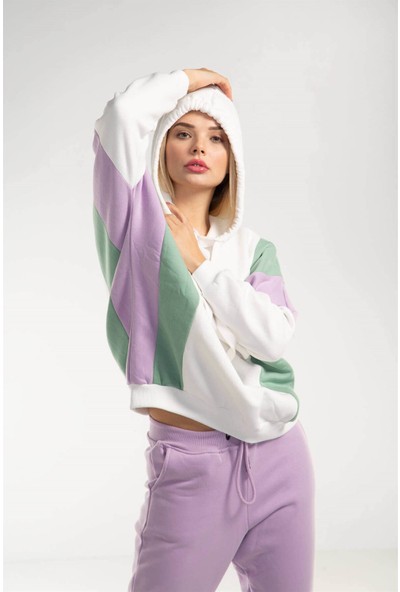 Maya Store Renk Bloklu Şardonlu Sweat-Renkli Maya Store Renk Bloklu Şardonlu Sweat-Renkli