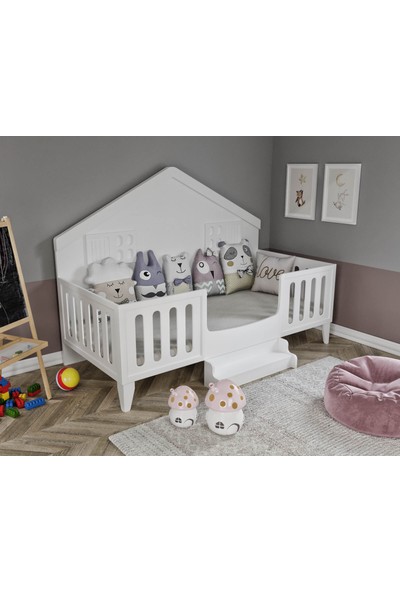 Yoyko Sunny Montesori Karyola Beyaz (90X190CM) Yoyko Sunny Montesori Karyola Beyaz (90X190CM)