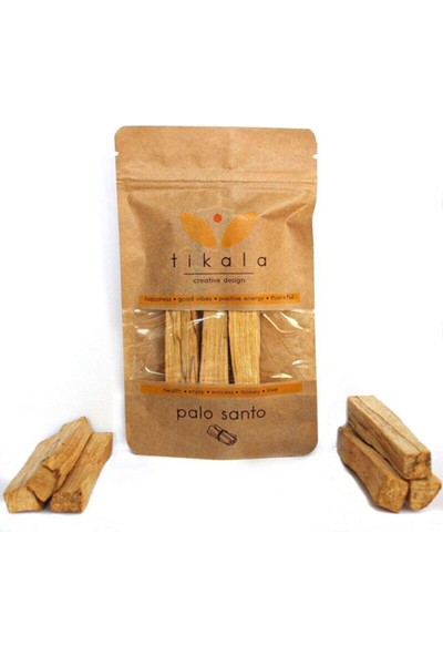 Tikala Palo Santo Ağaç Tütsü - 4 Adet (35 - 40 Gr) Sertifikalı (Peru)
