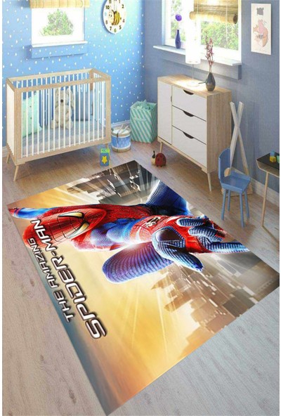 Motto Halı Punto Kaymaz Dot Tabanlı Yıkanabilir Antibakteriyel Dijital Baskı Çocuk Halısı