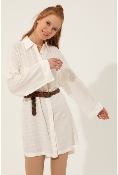U.S. Polo Assn. Kadın Beyaz Gömlek 50250527-VR013