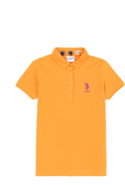 U.S. Polo Assn. Kız Çocuk Koyu Sarı T-Shirt 50246800-VR094