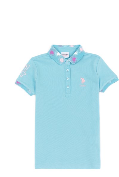 U.S. Polo Assn. Kız Çocuk Turkuaz T-Shirt 50246795-VR093 U.S. Polo Assn. Kız Çocuk Turkuaz T-Shirt 50246795-VR093