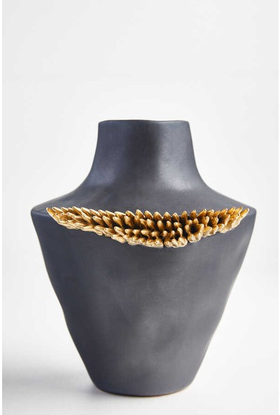 Deeps Home Valentin Siyah Seramik Vazo Deeps Home Valentin Siyah Seramik Vazo