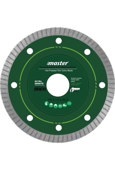 Master Seramik Granit Mermer Kesici Ince Hassas Kesim 115 mm Master Seramik Granit Mermer Kesici Ince Hassas Kesim 115 mm