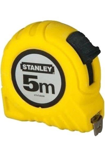Stanley Sarı Çelik Şerit Metre 5 Metre * 19 mm Stanley Sarı Çelik Şerit Metre 5 Metre * 19 mm