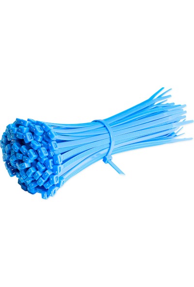 Schraube Kablo Bağı Plastik Cırt Kelepçe 3.6x200 mm Mavi 100 Adet Schraube Kablo Bağı Plastik Cırt Kelepçe 3.6x200 mm Mavi 100 Adet