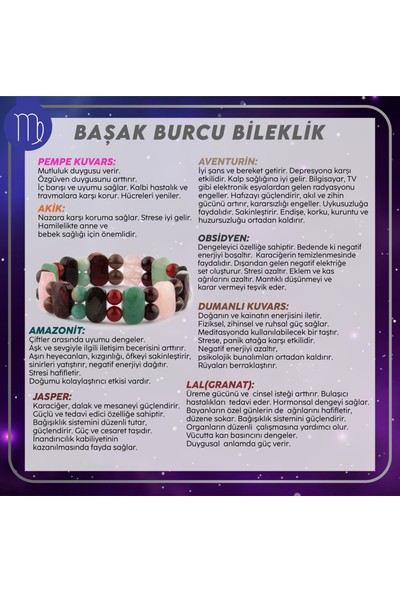 Osmanlı Doğaltaş Başak Burcu Doğal Taş Rolex Bileklik B004 Osmanlı Doğaltaş Başak Burcu Doğal Taş Rolex Bileklik B004
