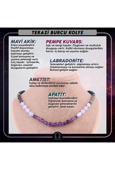 Osmanlı Doğaltaş Terazi Burcu Doğal Taş Kolye M306 Osmanlı Doğaltaş Terazi Burcu Doğal Taş Kolye M306