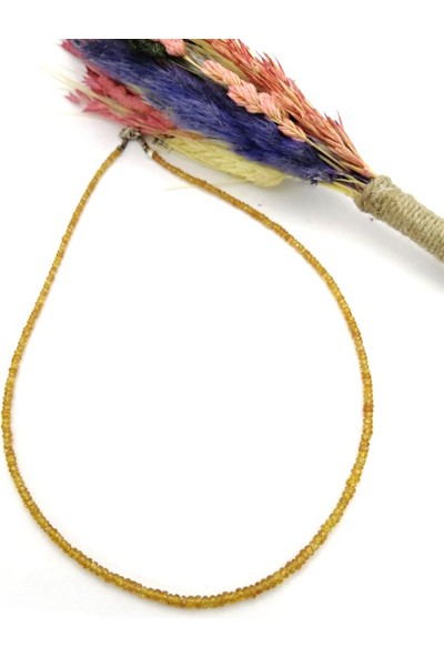 Osmanlı Doğaltaş Sarı Safir Doğal Taş Kolye Osmanlı Doğaltaş Sarı Safir Doğal Taş Kolye